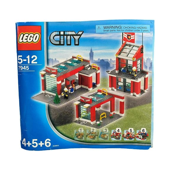 Lego | Toys | Lego City 7945 Numbers 46 Fire Station Building ...